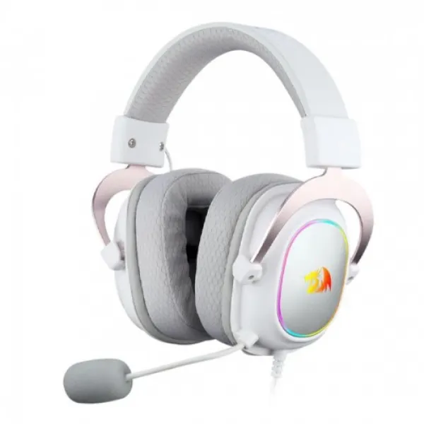 Redragon H510 Zeus-X Wired White RGB Gaming Headset - Janani Computers