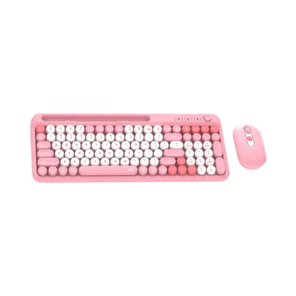 Fantech WK899 Go Mochi Wireless 2 in 1 Pink Dual Mode Keyboard & Mouse ...