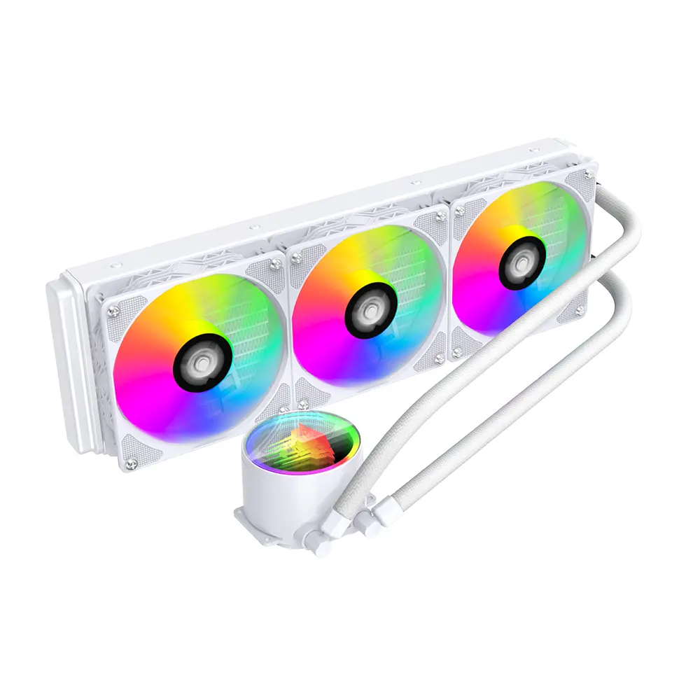Jungle Leopard 360P TK1 AIO White ARGB Liquid CPU Cooler - Janani Computers