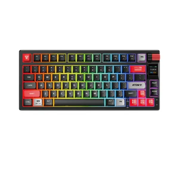 Fantech MK917 ATOM PRO79 Red Switch Tri-Mode Black Mechanical Keyboard ...