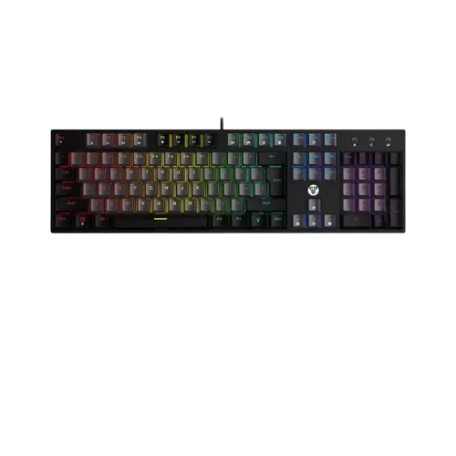 Fantech MK886V2 Sumi Edition Grey Mechanical Blue Switch Wired Gaming ...