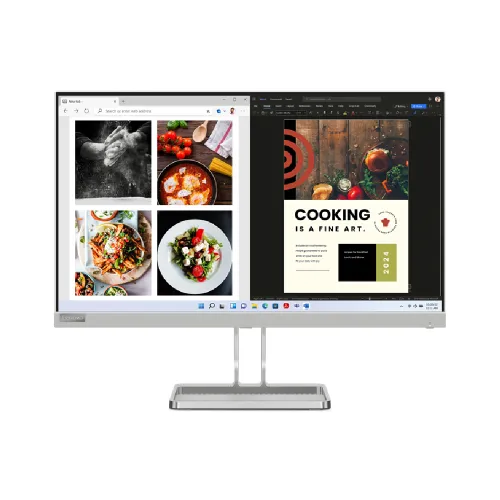 Lenovo L24i-40 23.8 Inch Silver FHD Regular Monitor - Janani Computers