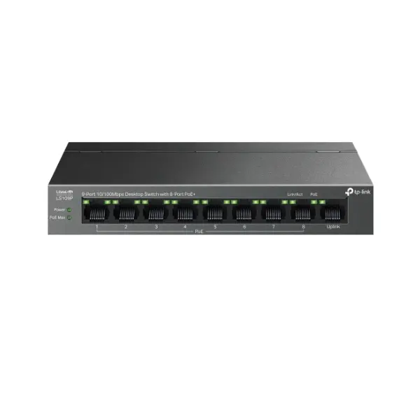 TP-Link LS109P 9 Port 10/100Mbps Desktop PoE Switch - Janani Computers