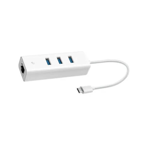 TP-Link UE330C Type-C USB 3 Port Hub & Gigabit Ethernet Network Adapter ...