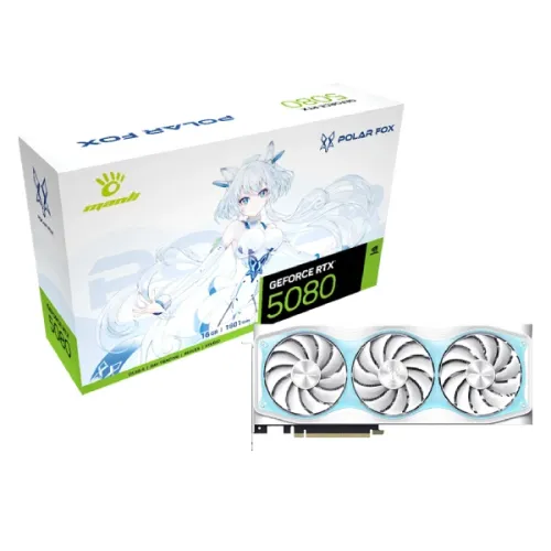 Manli Polar Fox V2 GeForce RTX5080 OC 16GB GDDR7 Graphics Card - Janani ...