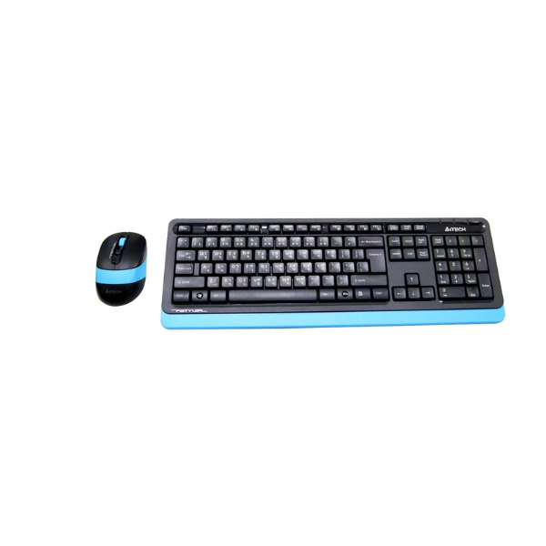 A4Tech FG1010 Black-Blue Wireless Keyboard & Mouse Combo - Janani Computers